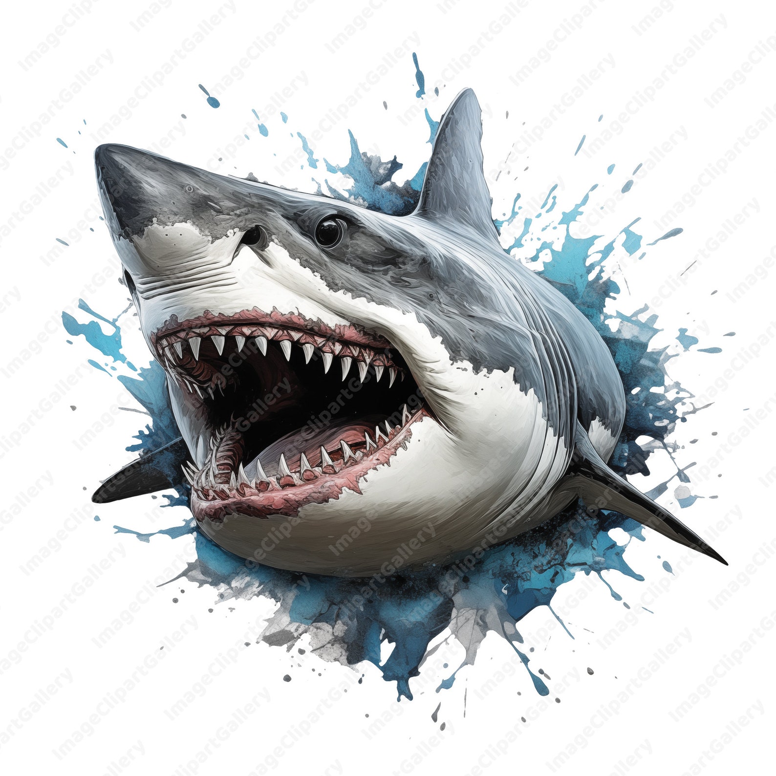 12 SHARK PNG Image Clipart, Transparent Background - Etsy