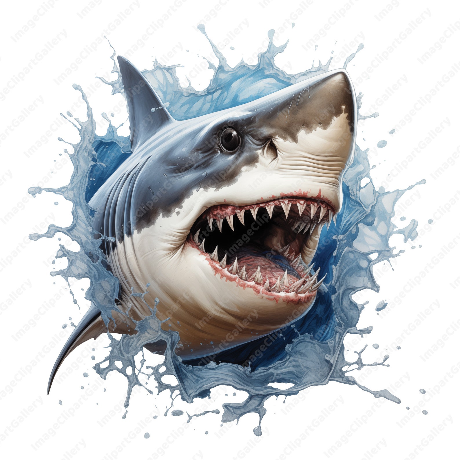 12 SHARK PNG Image Clipart, Transparent Background - Etsy