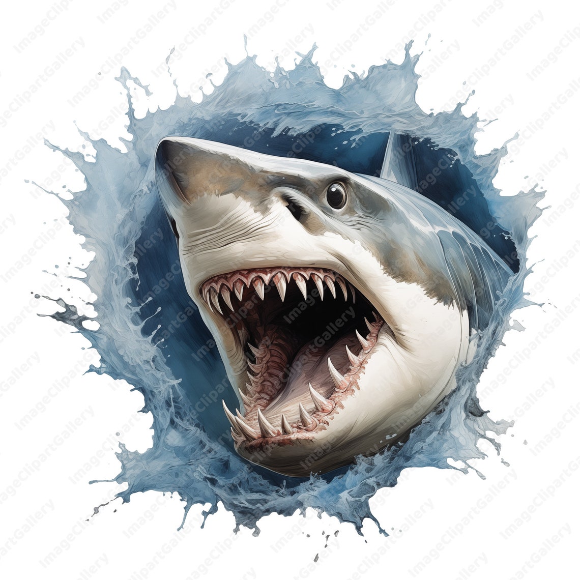 12 SHARK PNG Image Clipart, Transparent Background - Etsy