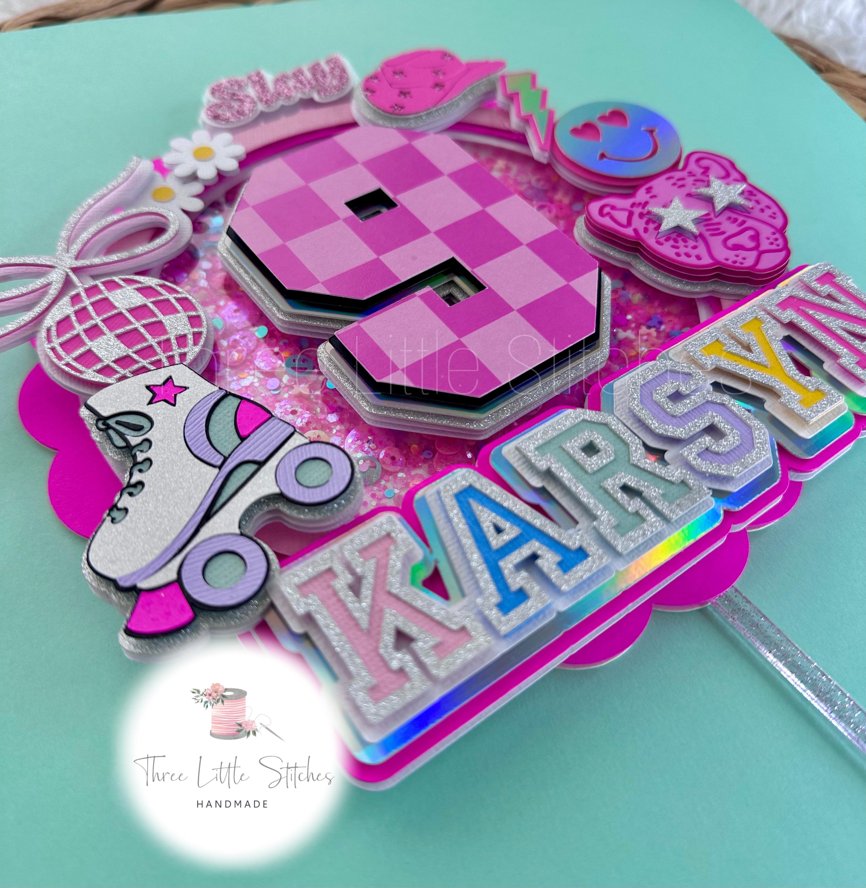 Retro Shaker Cake Topper, Preppy Tween Birthday, Pink - Etsy