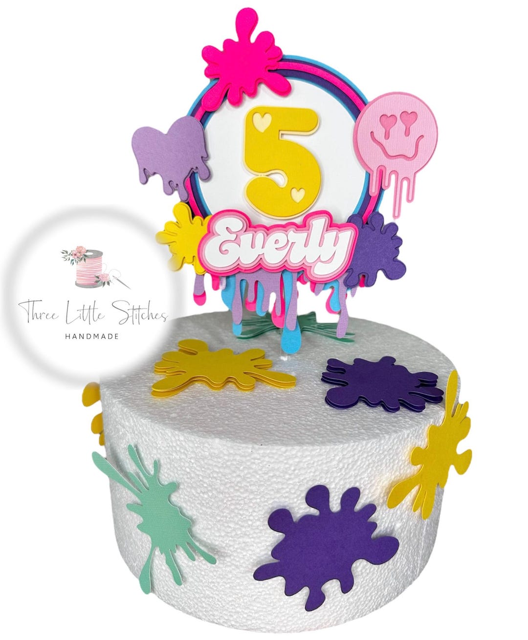 Slime Birthday Cake Topper: Personalized Party Decor - Etsy