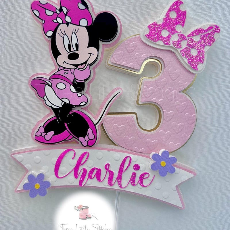 Minnie Mouse Cake Topper - Etsy