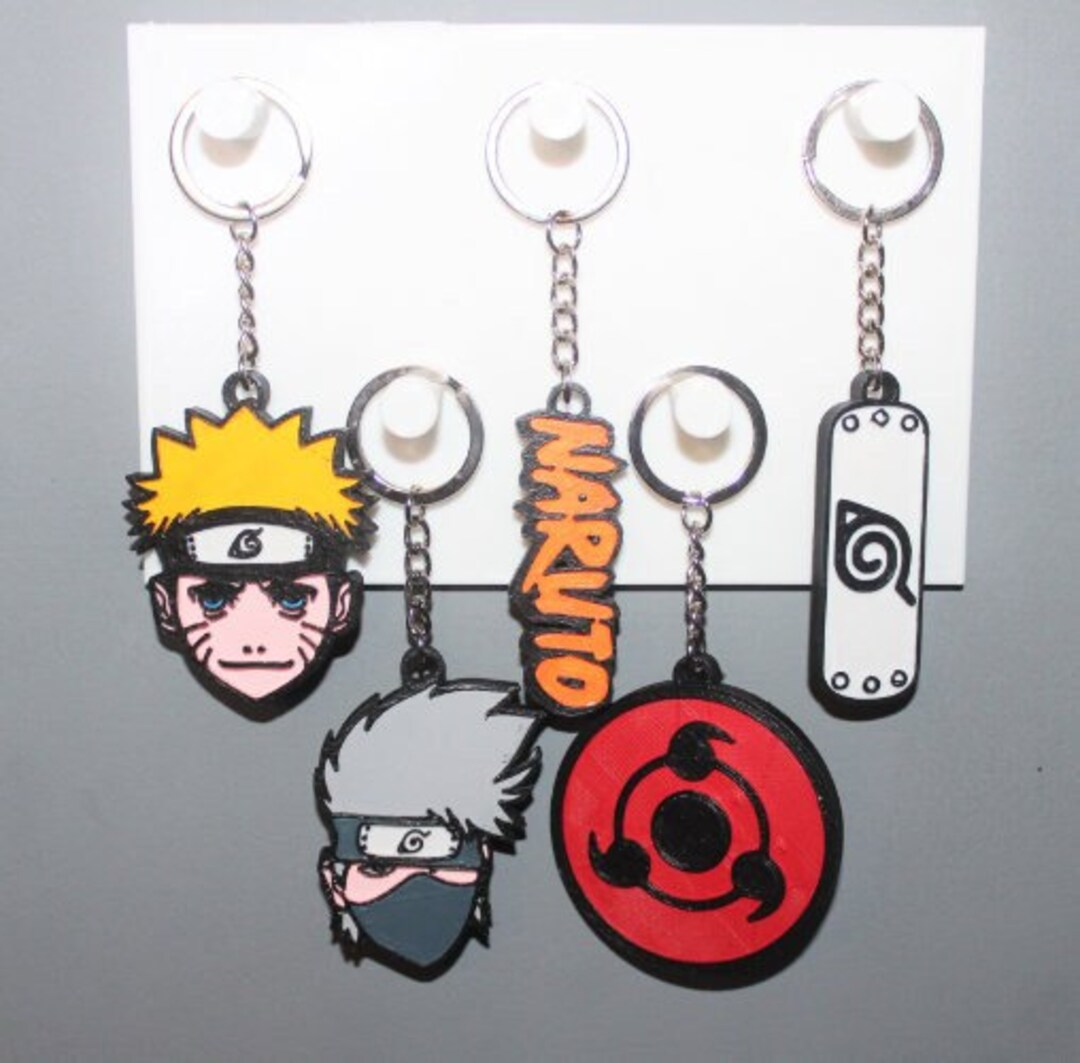 HAND PAINTED 3D Printed NARUTO Keychains - Etsy