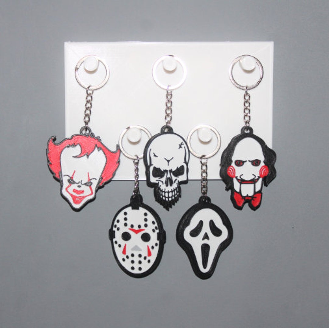 Hand Painted 3D Printed Horror Mask Keychains - Etsy UK