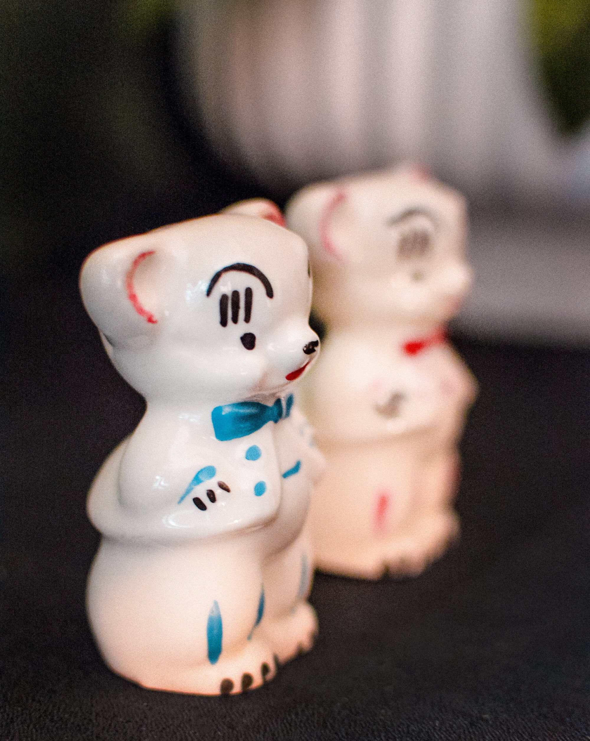 Mid Century Shawnee White Bear Salt Shakers - Vintage Ceramic ...