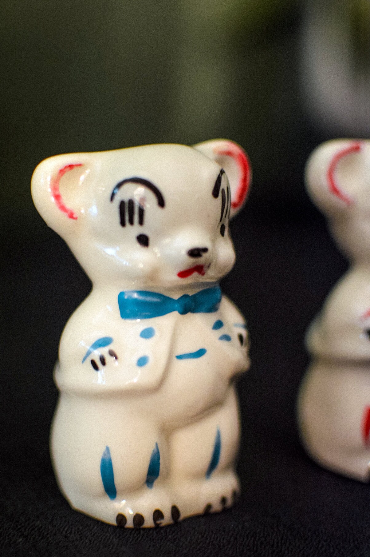 Mid Century Shawnee White Bear Salt Shakers - Vintage Ceramic ...