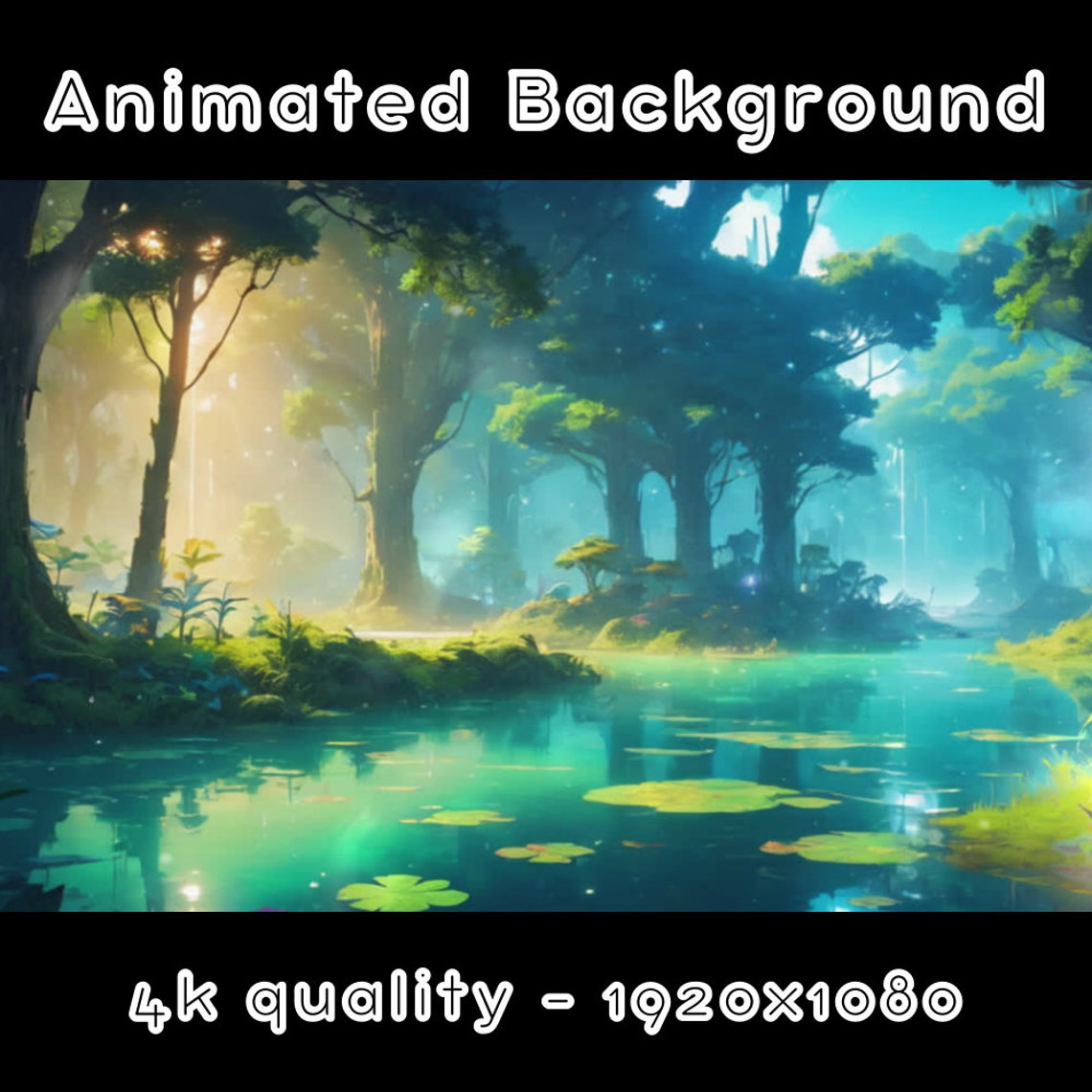 ANIMATED BACKGROUND - Natural Swamp, Pond, Botanical, Natural(loop, 4k ...