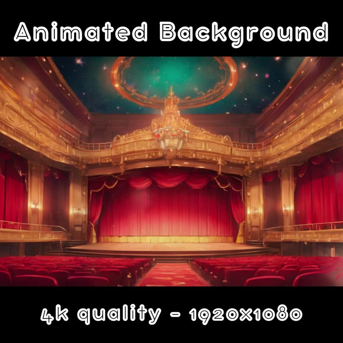 ANIMATED BACKGROUND - Royal Auditorium, Stage Performance, Theater ...