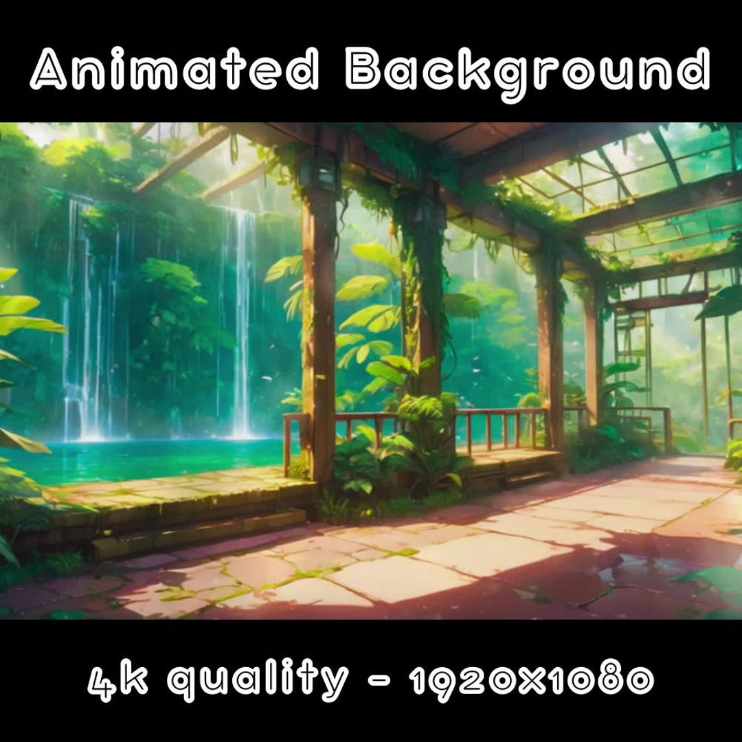 ANIMATED BACKGROUND - Canopy Waterfall, Rainforest, Savana (loop, 4k ...