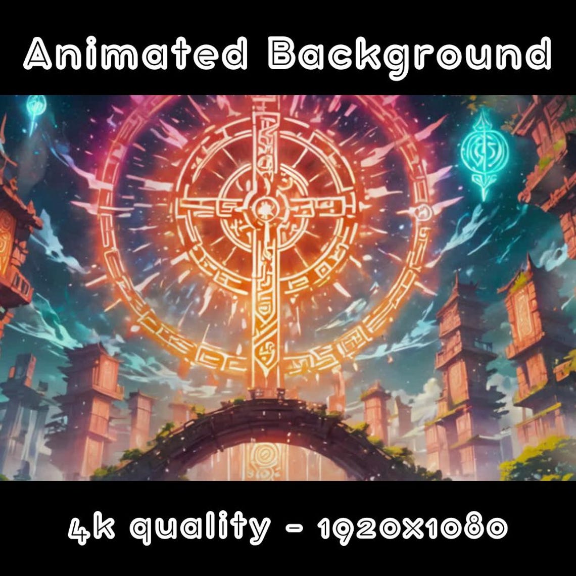 ANIMATED BACKGROUND Magic Spell, Wizard, Villain loop, 4k VTUBER Stream ...