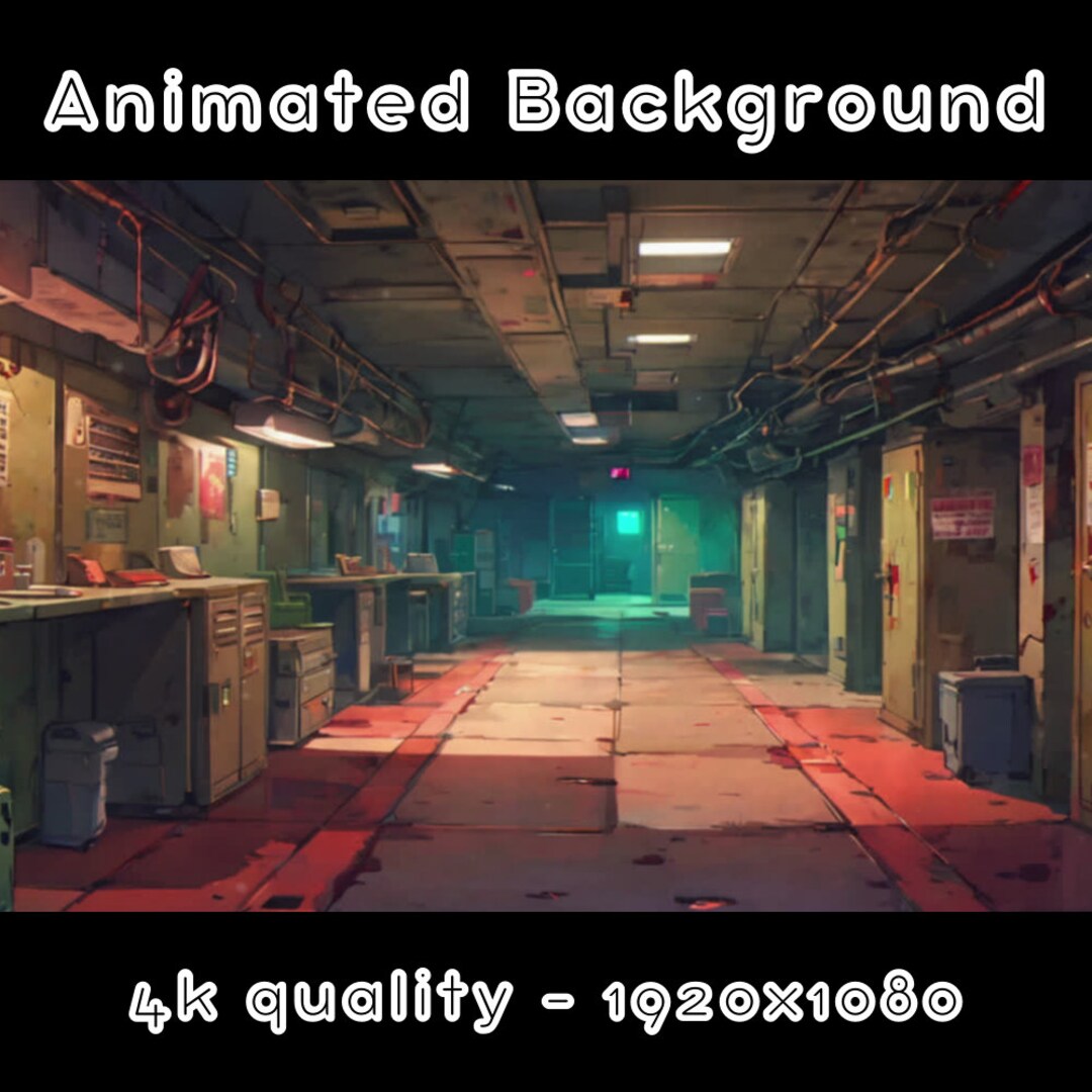ANIMATED BACKGROUND - Zombie Bunker, Horror, Scary, Underground (loop ...