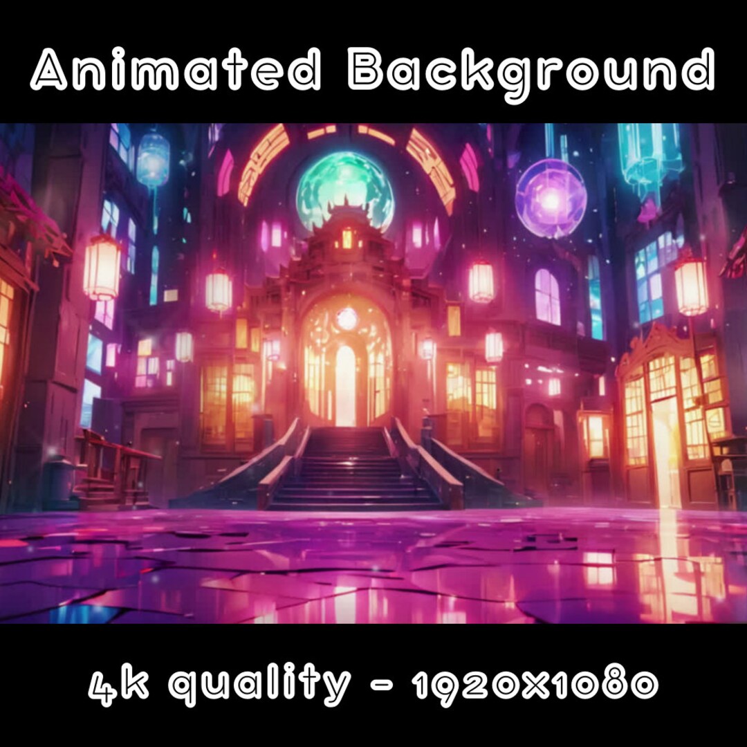 ANIMATED BACKGROUND - Magical Palace, Underground Fairy Tale (loop, 4k ...