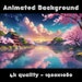 ANIMATED BACKGROUND - Sakura Sunset, Japanese Lake, Cherry Blossom ...