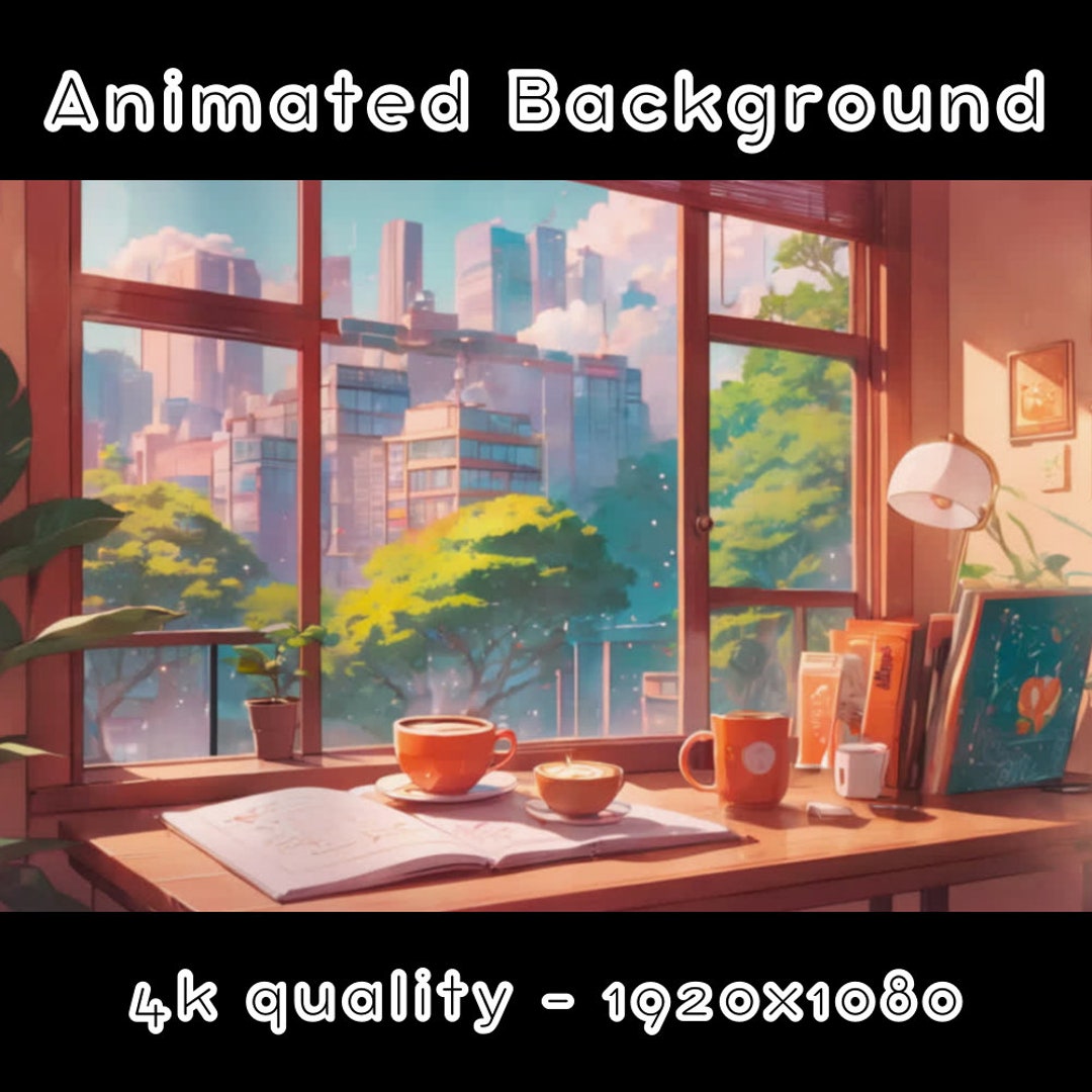ANIMATED BACKGROUND - Coffee Break, Coffee Shop, Cafe, Office (loop, 4k ...
