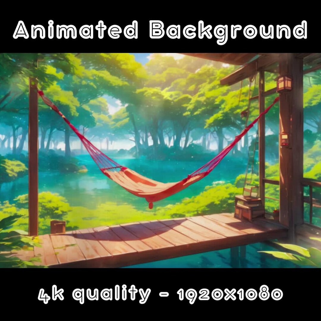 ANIMATED BACKGROUND - Hammock Rest, Forest, Wilderness, Nature (loop ...
