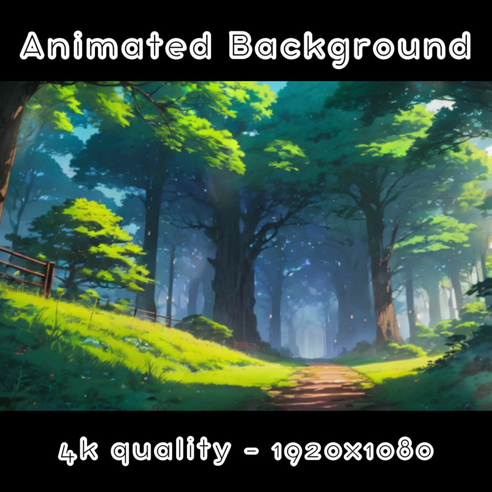 ANIMATED BACKGROUND - Woodlands, Forest, Wilderness, Nature (loop, 4k ...