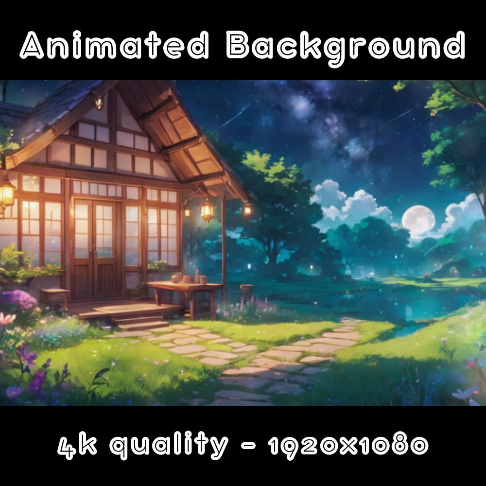 ANIMATED BACKGROUND - Retreat, Vacation, House (loop, 4k) VTUBER ...