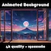 ANIMATED BACKGROUND - Moon Rise, Magical, Window View, Vtuber Room ...