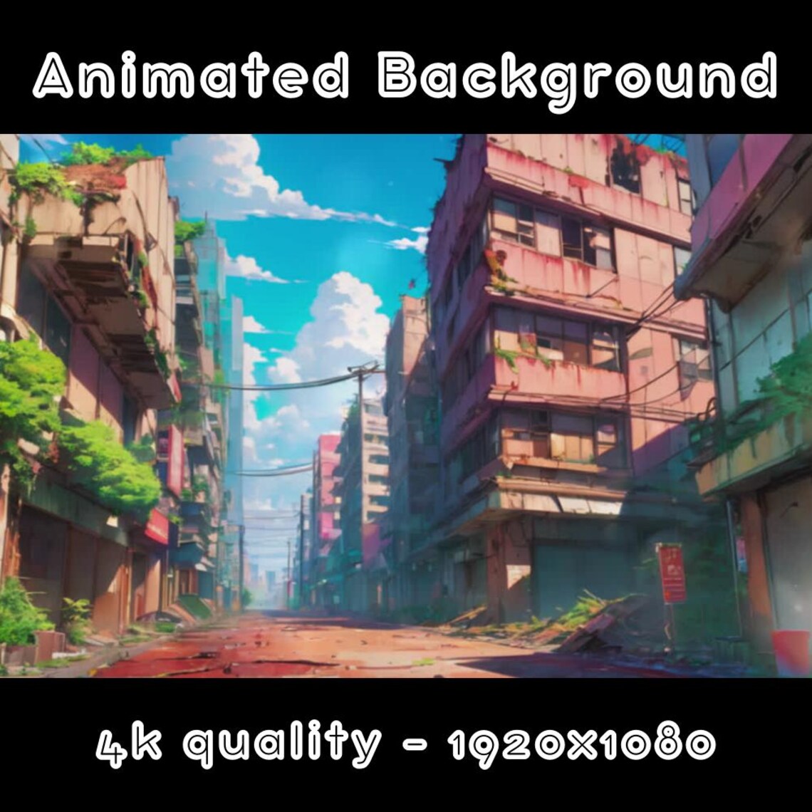 ANIMATED BACKGROUND - Abandoned Alleyways, Post Apocalyptic, Urban ...