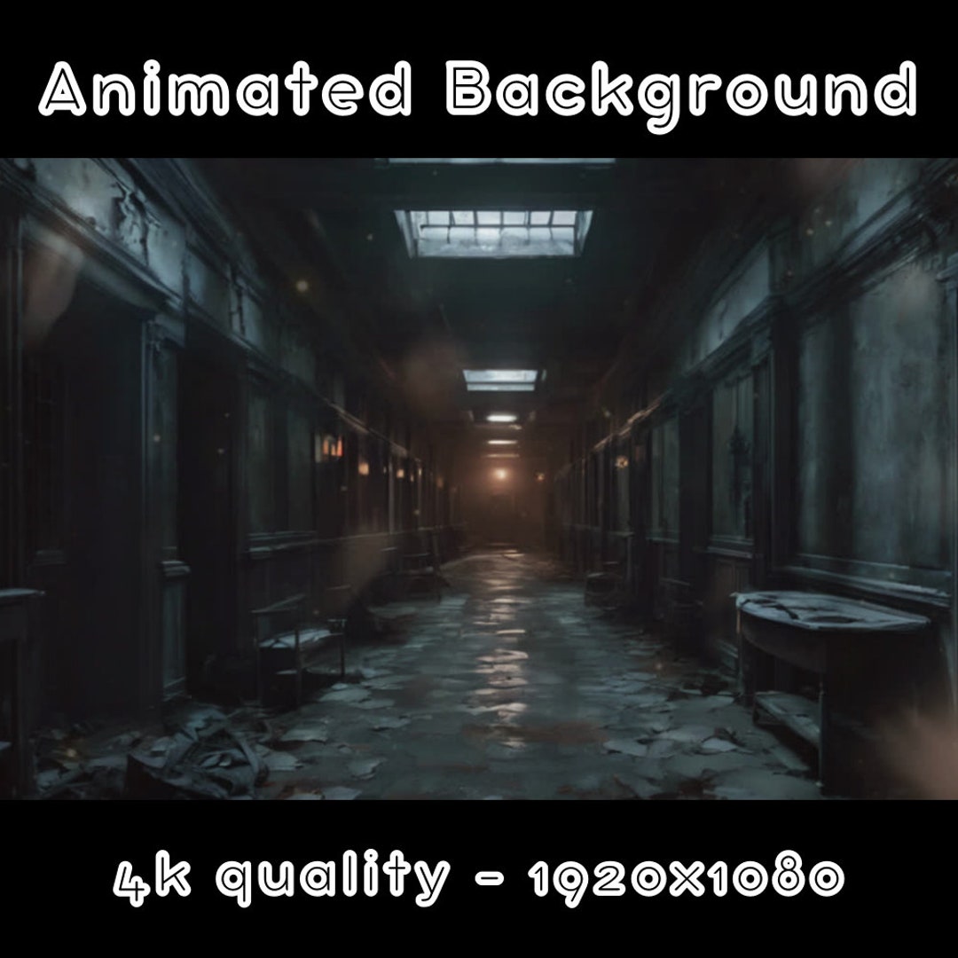 ANIMATED BACKGROUND - Scary Corridor, Haunted Mansion, Horror House ...