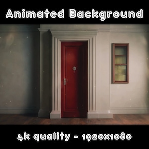 ANIMATED BACKGROUND - the Door, Haunted House, Horror Background (loop ...