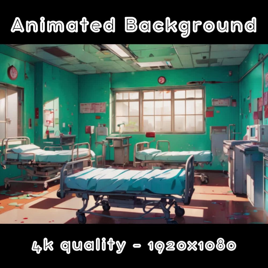 ANIMATED BACKGROUND - Hospital Ward, Horror, Zombie, Apocalypse (loop ...
