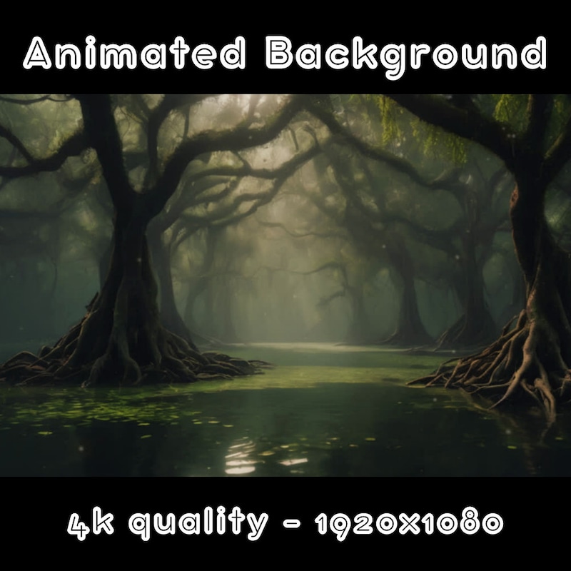 Swamp Background Art - Etsy UK