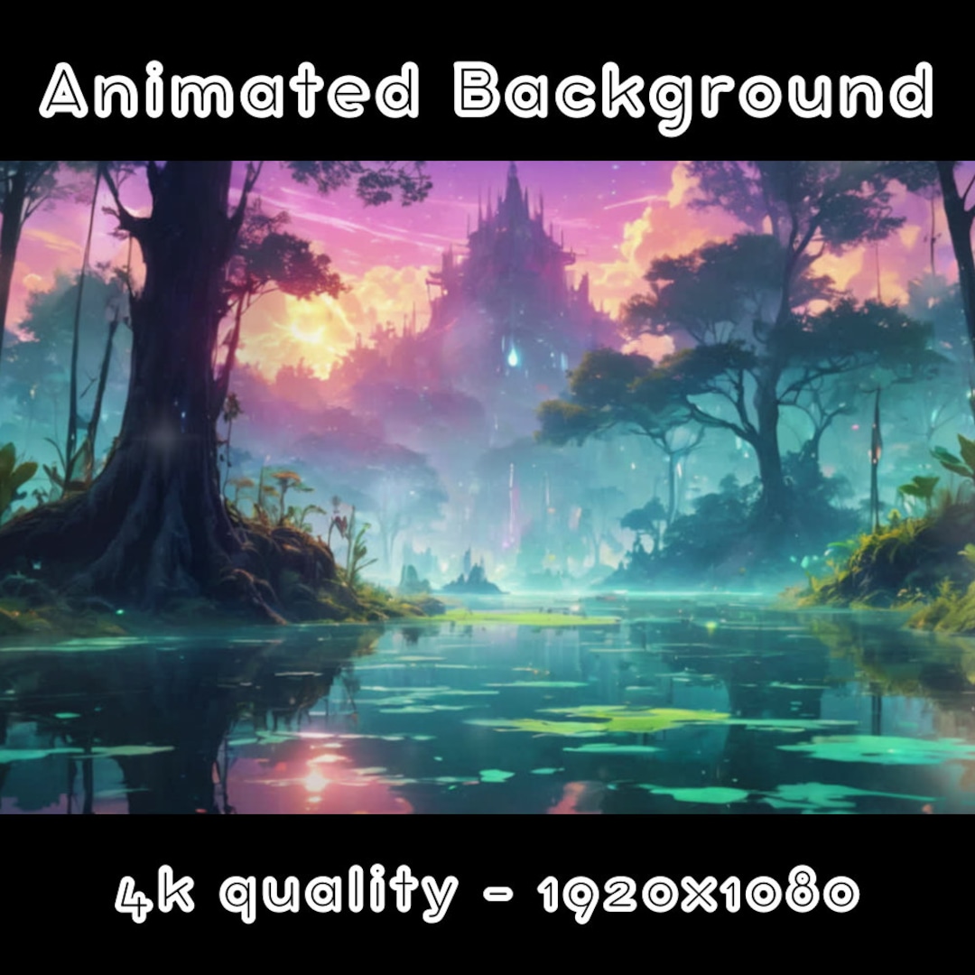 ANIMATED BACKGROUND - Fantasy Swamp, Magical, Fairy Tale (loop, 4k ...