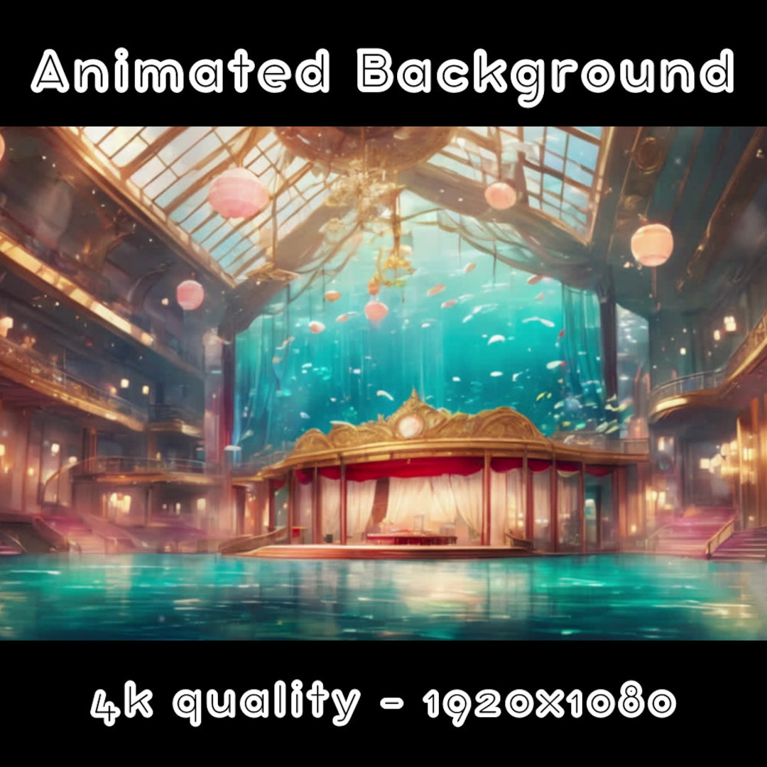 ANIMATED BACKGROUND - Underwater Stage, Aquatic Performance, Theater ...