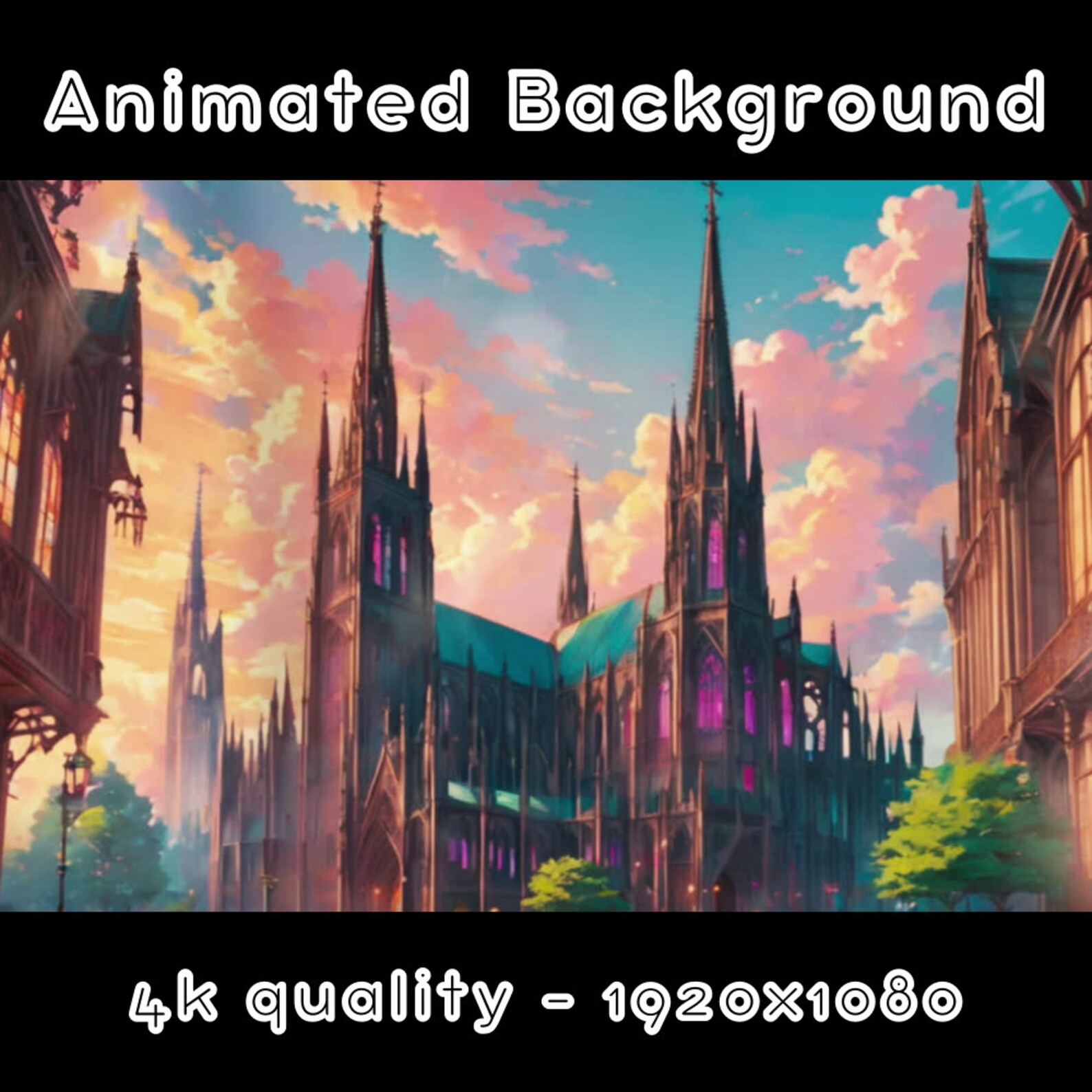 ANIMATED BACKGROUND - Gothic Chapel, Architecture, Medieval Church ...