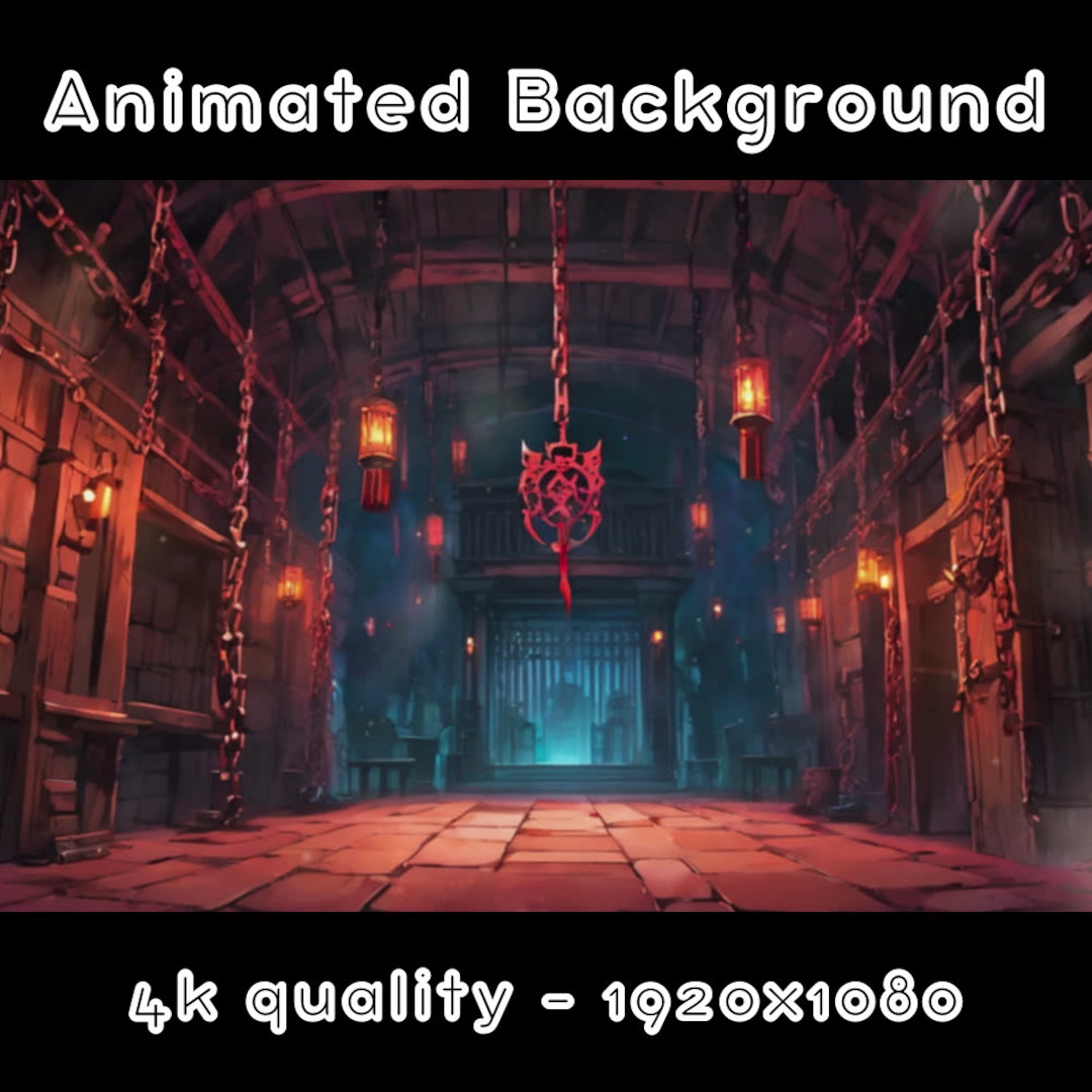 ANIMATED BACKGROUND - Chamber Hall, Torture Room, Dungeon,underground ...