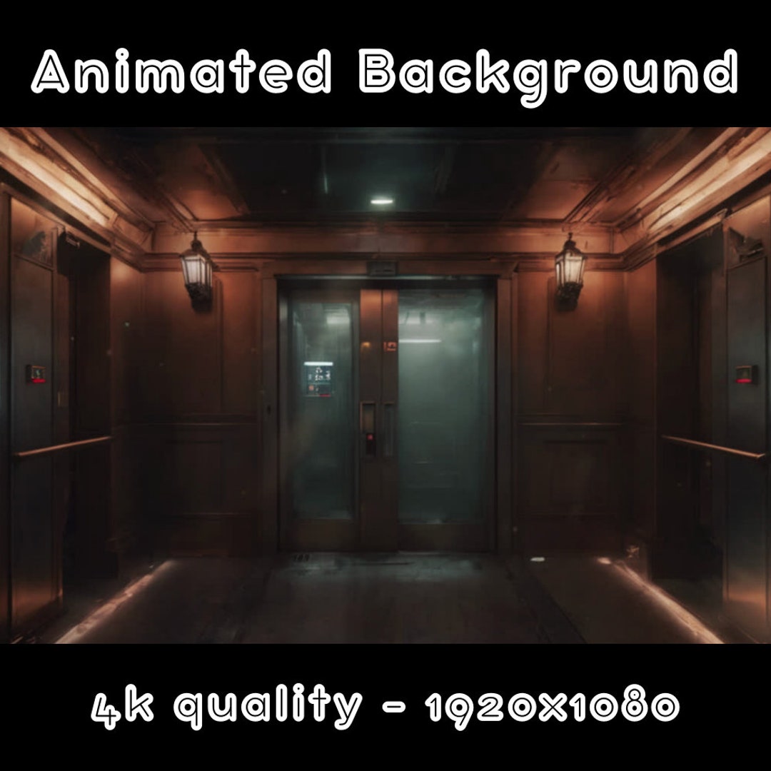 ANIMATED BACKGROUND - Haunted Elevator, Horror, Scary, Halloween (loop ...