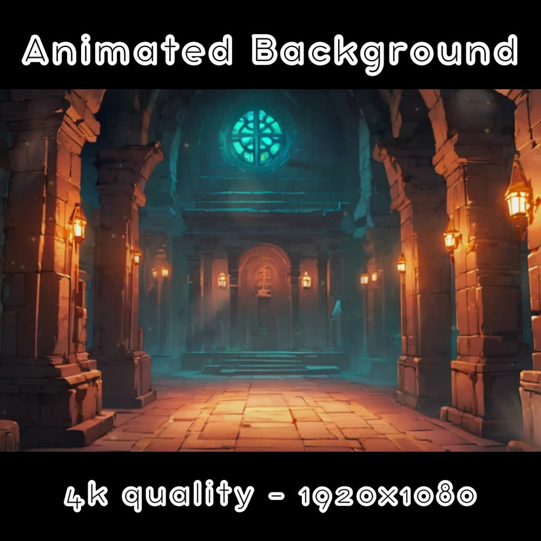 ANIMATED BACKGROUND - Adventure Vault, Dungeon, Ancient, Chamber (loop ...