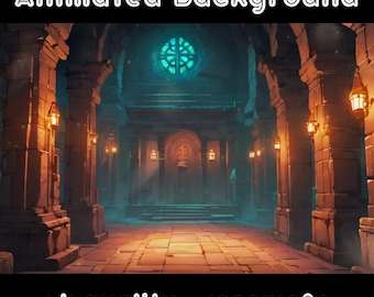 ANIMATED BACKGROUND - Alchemy Chamber, Lab, Magical Fantasy Library ...