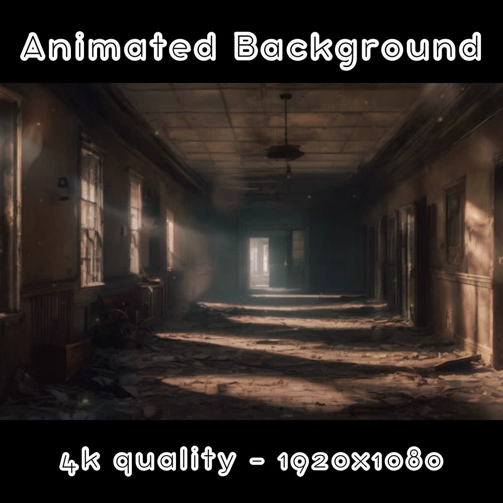 ANIMATED BACKGROUND - Ghostly Hall, Horror House, Haunted, Scary (loop ...