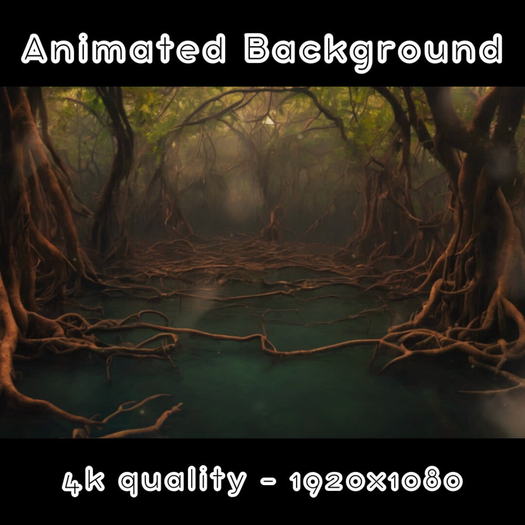 ANIMATED BACKGROUND - Haunted Marsh, Horror Forest, Scary, Spooky (loop ...