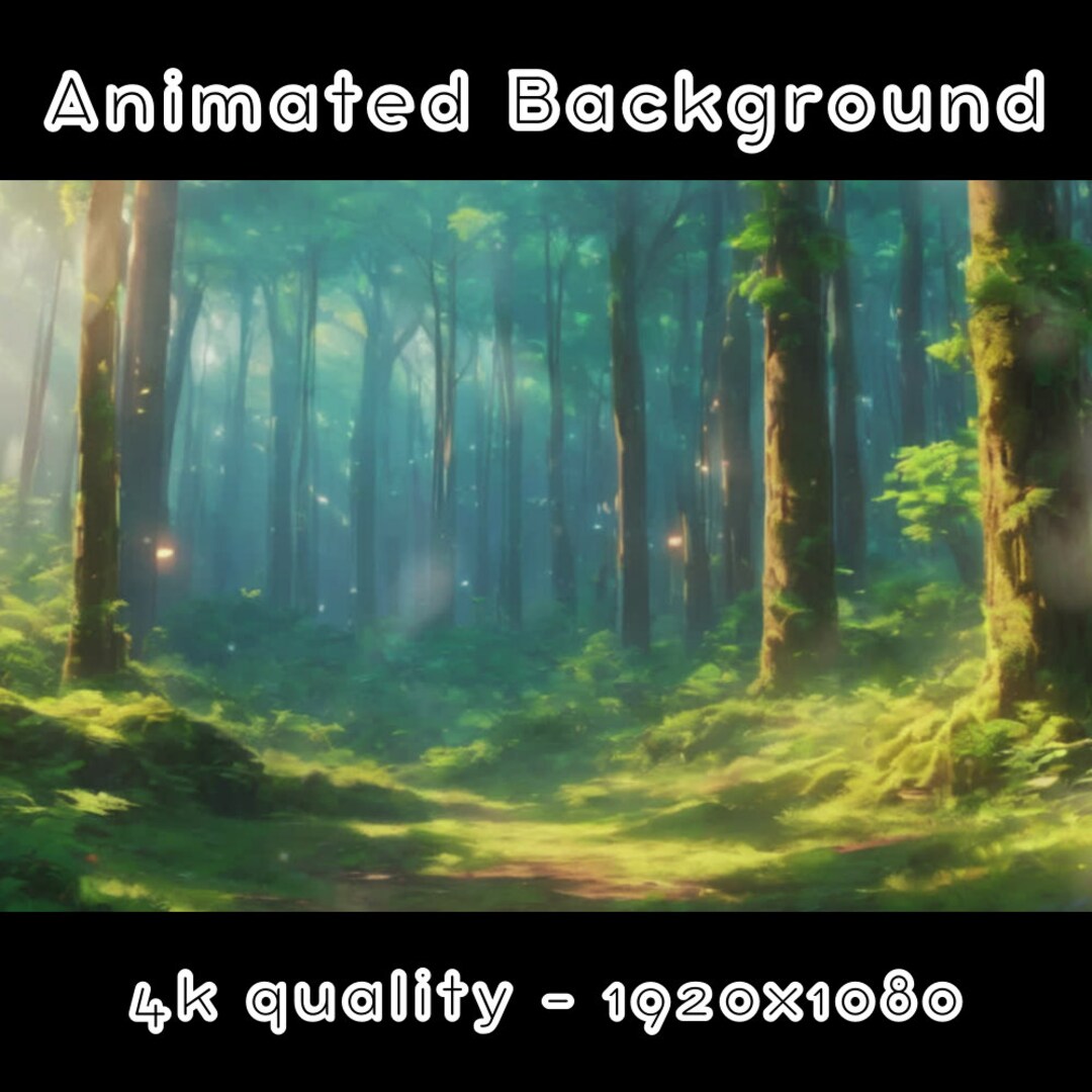 ANIMATED BACKGROUND - Into the Woods, Forest, Wilderness, Nature (loop ...
