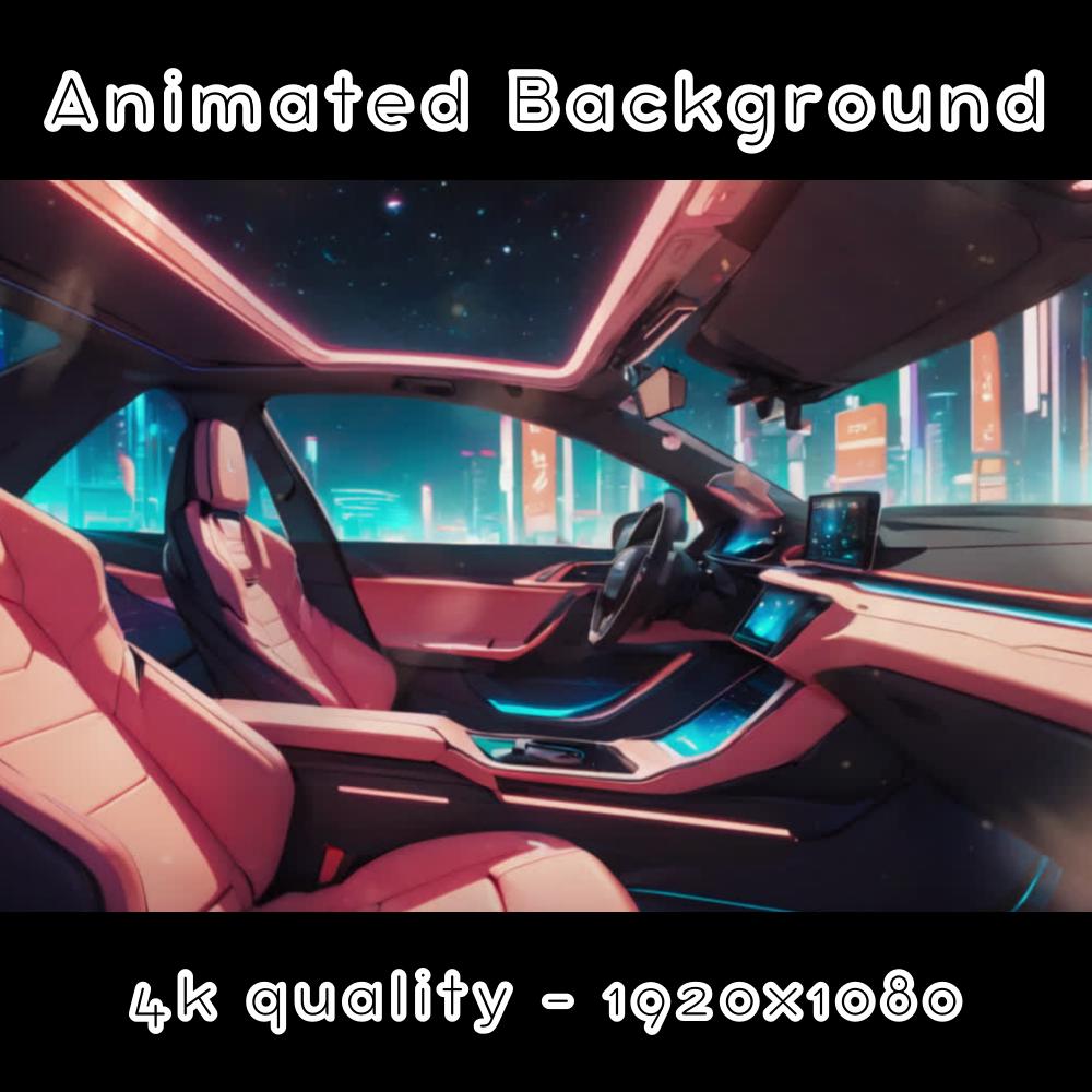 ANIMATED BACKGROUND - Car Interior, Drive Car, Mechanics (loop, 4k ...