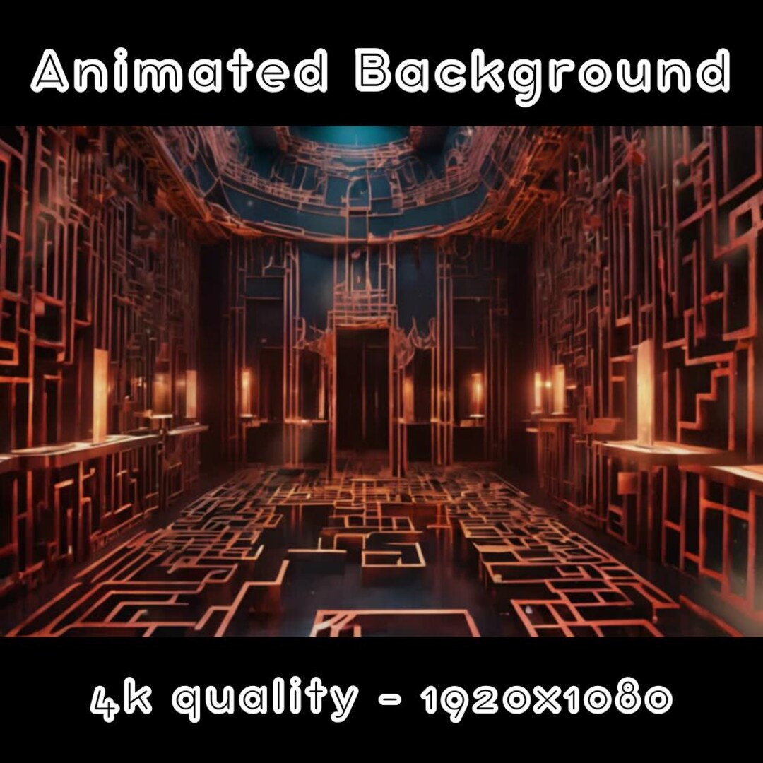 ANIMATED BACKGROUND - Magician Maze, Catacombs, Underground (loop, 4k ...