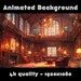 ANIMATED BACKGROUND - Duke Library, Books, Reading Nook, Serene Warm ...