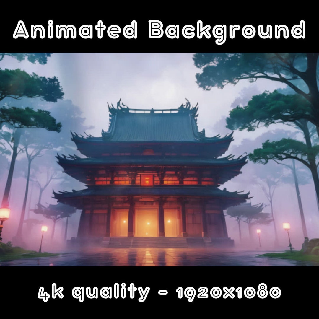 ANIMATED BACKGROUND - Haunted Temple, Spiritual, Horror, Scary (loop ...