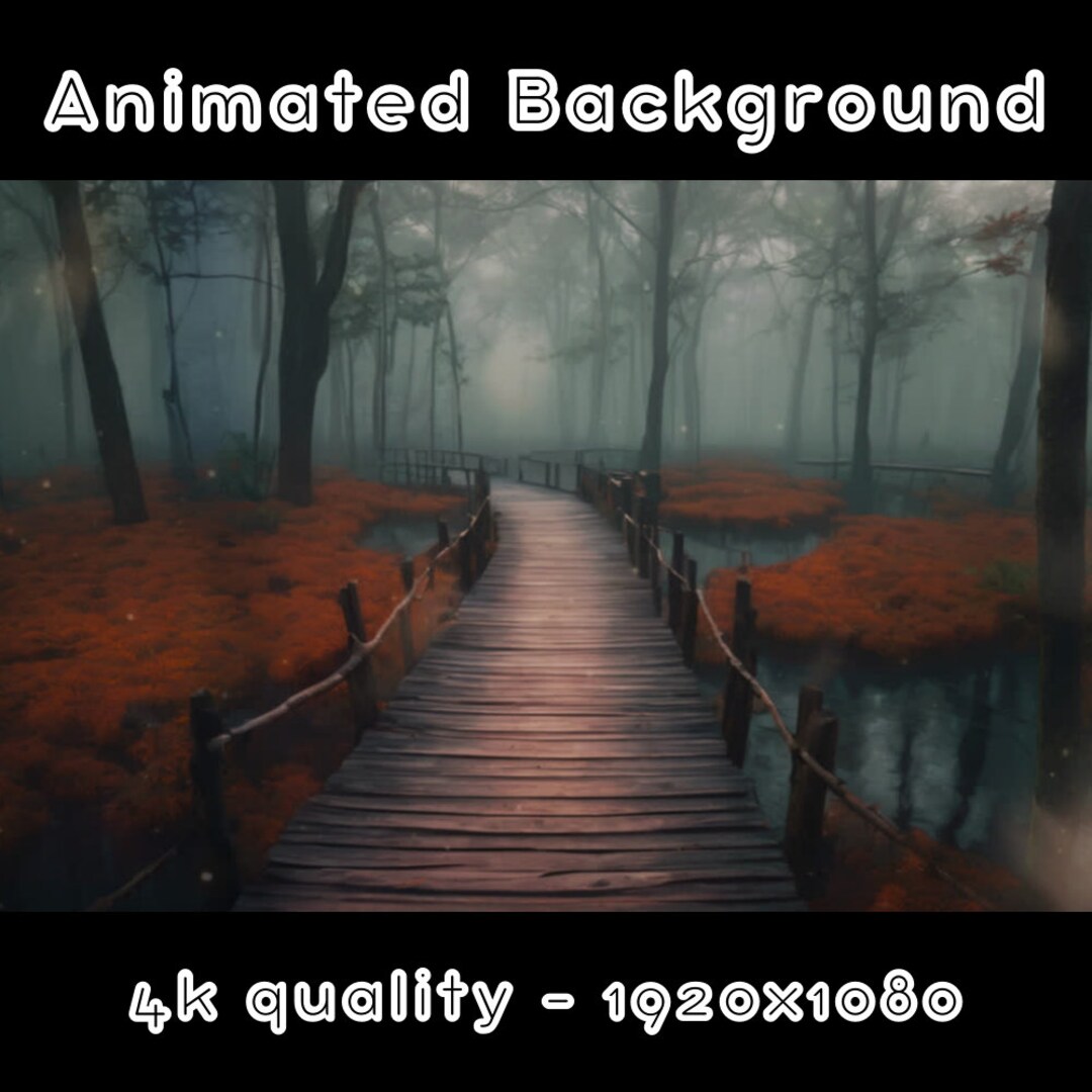 ANIMATED BACKGROUND - Dreaded Mire, Swamp, Horror, Scary, Nature (loop ...