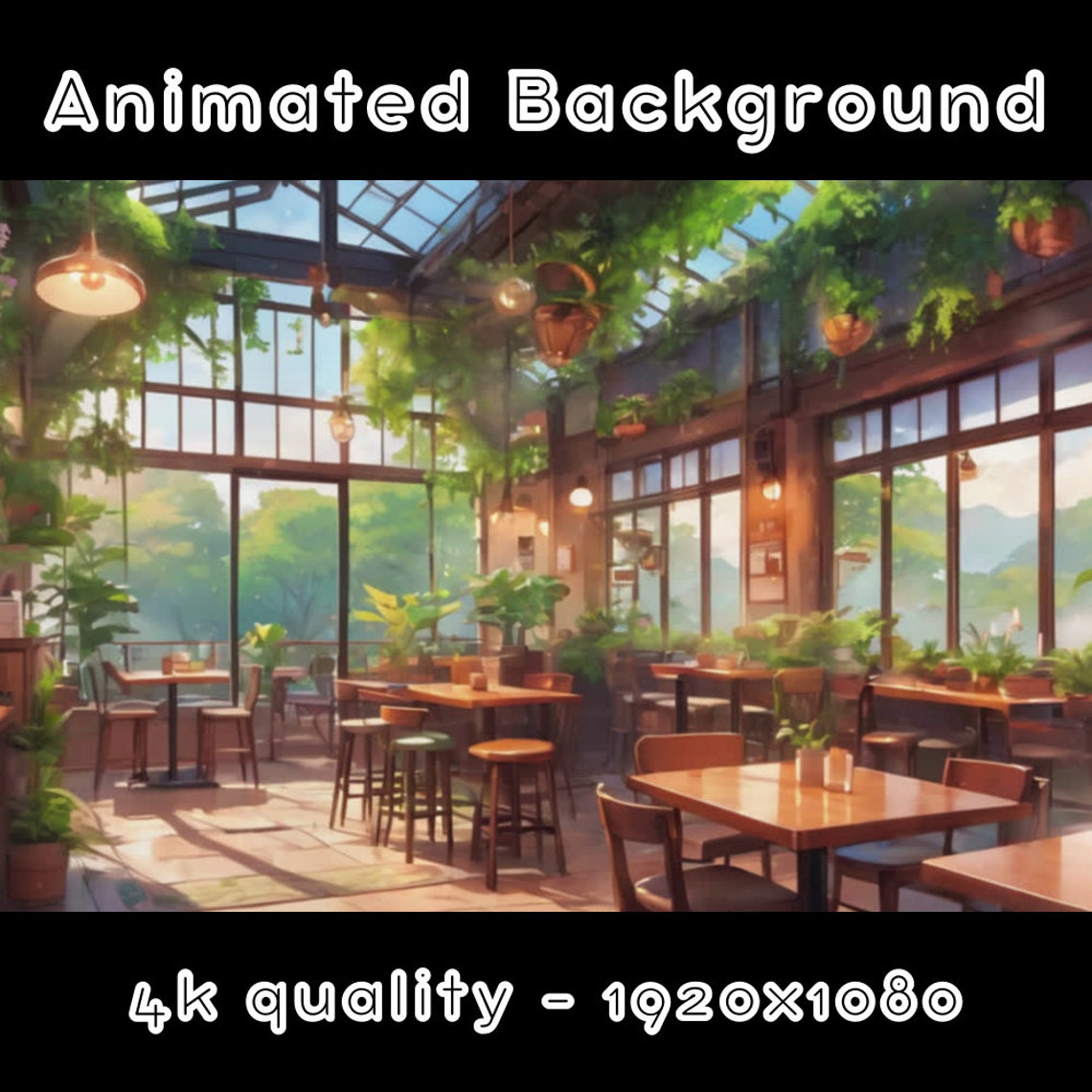 ANIMATED BACKGROUND - Jungle Café, Restaurant, Tropical, Exotic (loop ...