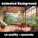 ANIMATED BACKGROUND - Green Lounge, Living Room, Vtuber Room Cozy (loop ...