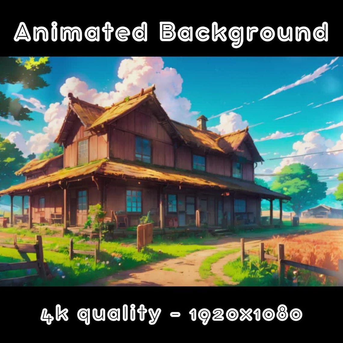 ANIMATED BACKGROUND - Farmhouse, Village, Harvest, Cozy Games (loop, 4k ...