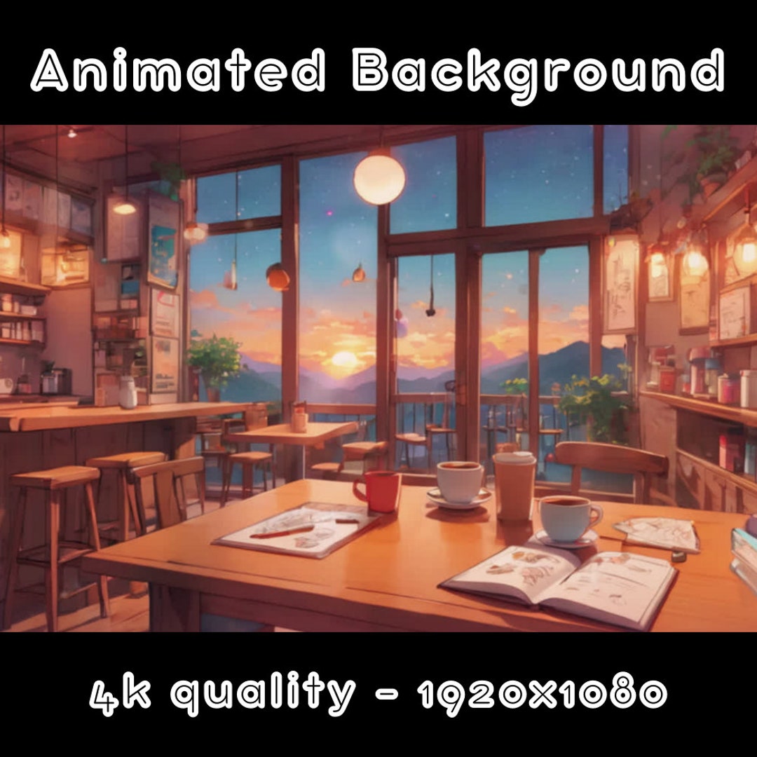 ANIMATED BACKGROUND - Coffee Nook, Café, Coffee Shop, Barista (loop, 4k ...