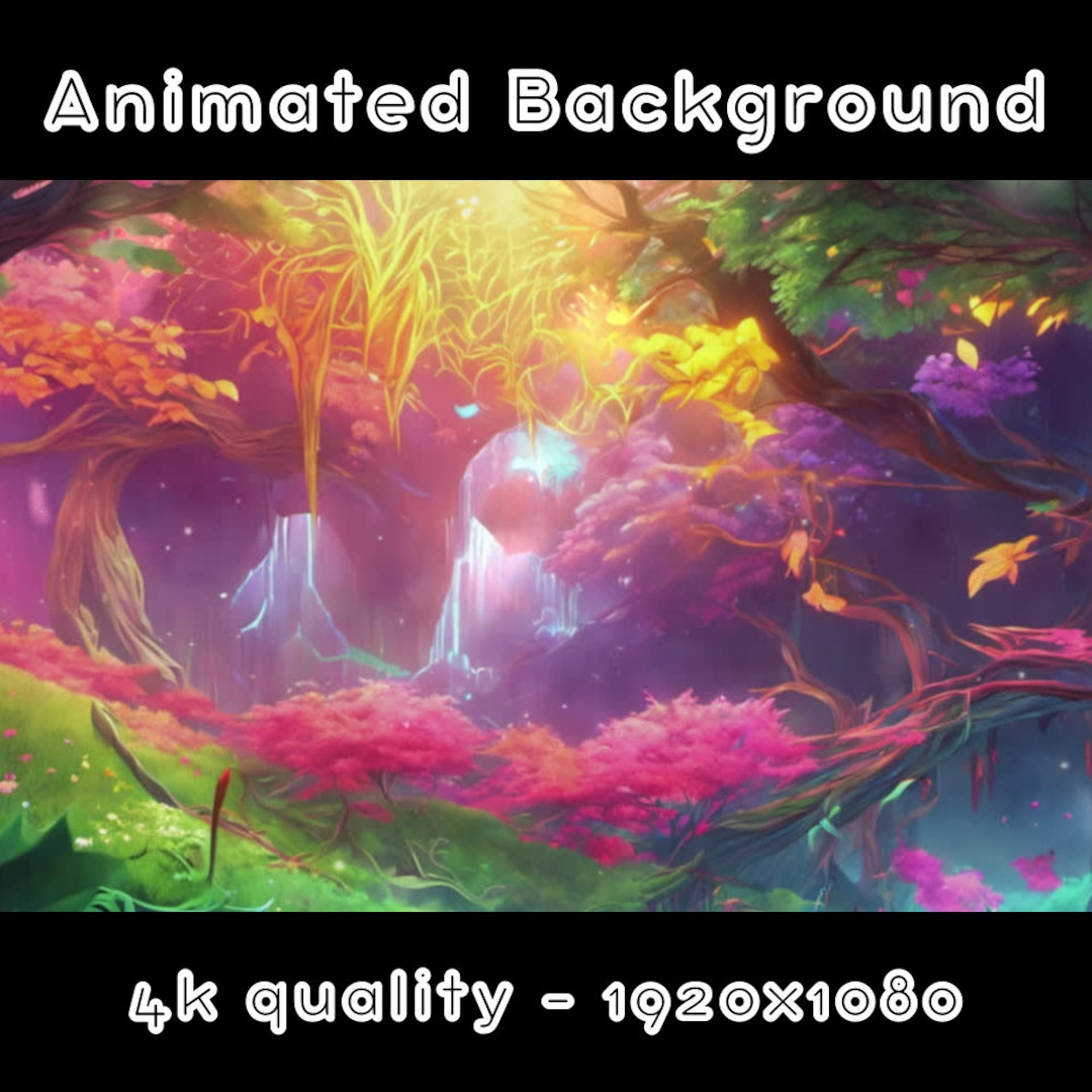 ANIMATED BACKGROUND - Enchanted Grove, Whimsical Forest, Fairy Tale ...