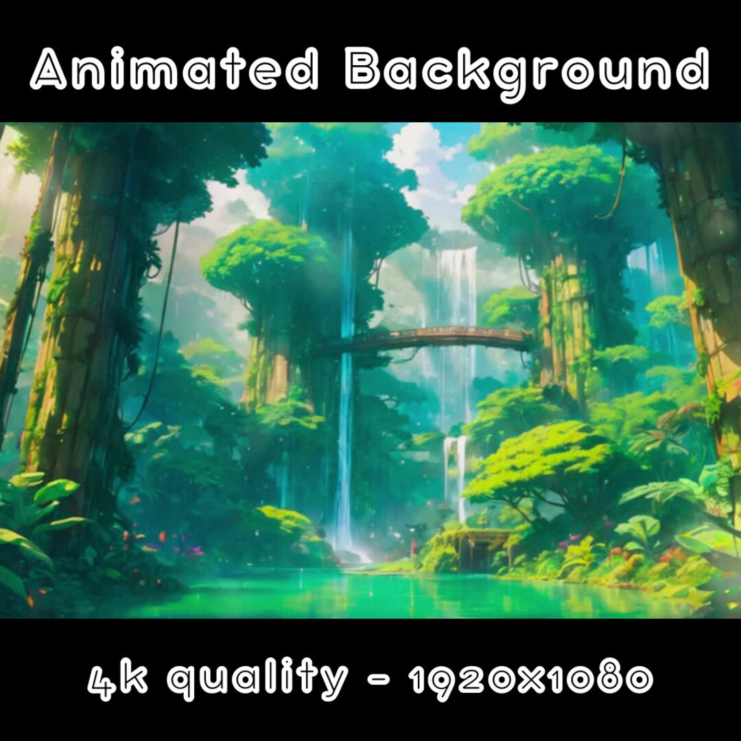 ANIMATED BACKGROUND - Tropical Forest, Rainforest, Wilderness, Nature ...