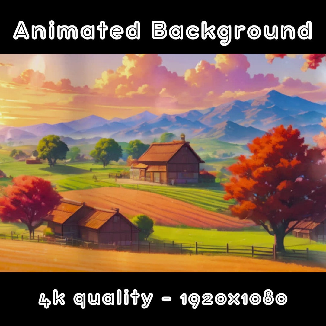 ANIMATED BACKGROUND - Peaceful Pastures, Stardew Valley, Farm House ...
