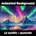 ANIMATED BACKGROUND Tundra Landscape, Aurora Borealis, Vtuber Room loop ...
